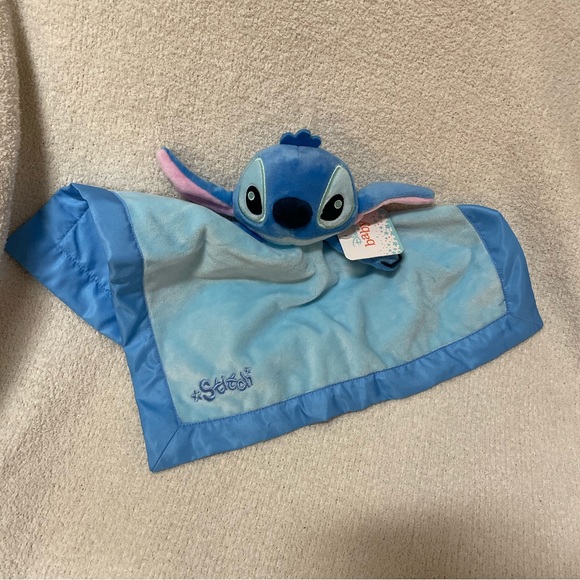 Disney | Toys | Disney Baby Stitch Security Blankie Lovey Plush 4x14 ...